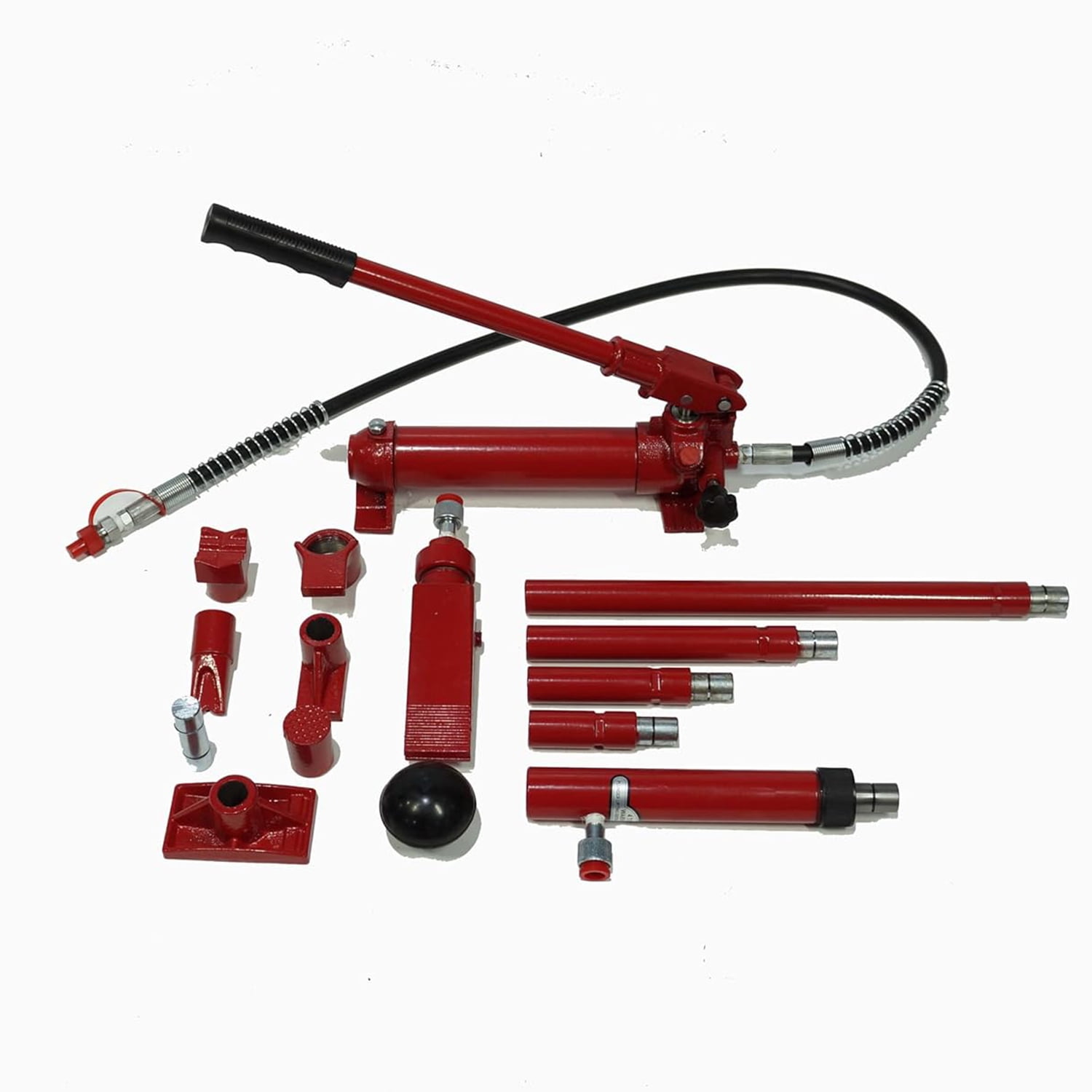 AOILE Auto Body Frame Repair Kit, 4 Ton Hydraulic Ram with 15 Pieces ...