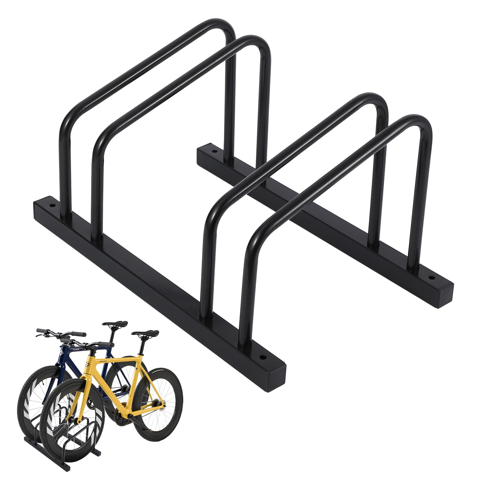 AOILE Bike Floor Stand, Indoor Outdoor Bicycle Parking Rack Fits 22-28 ...