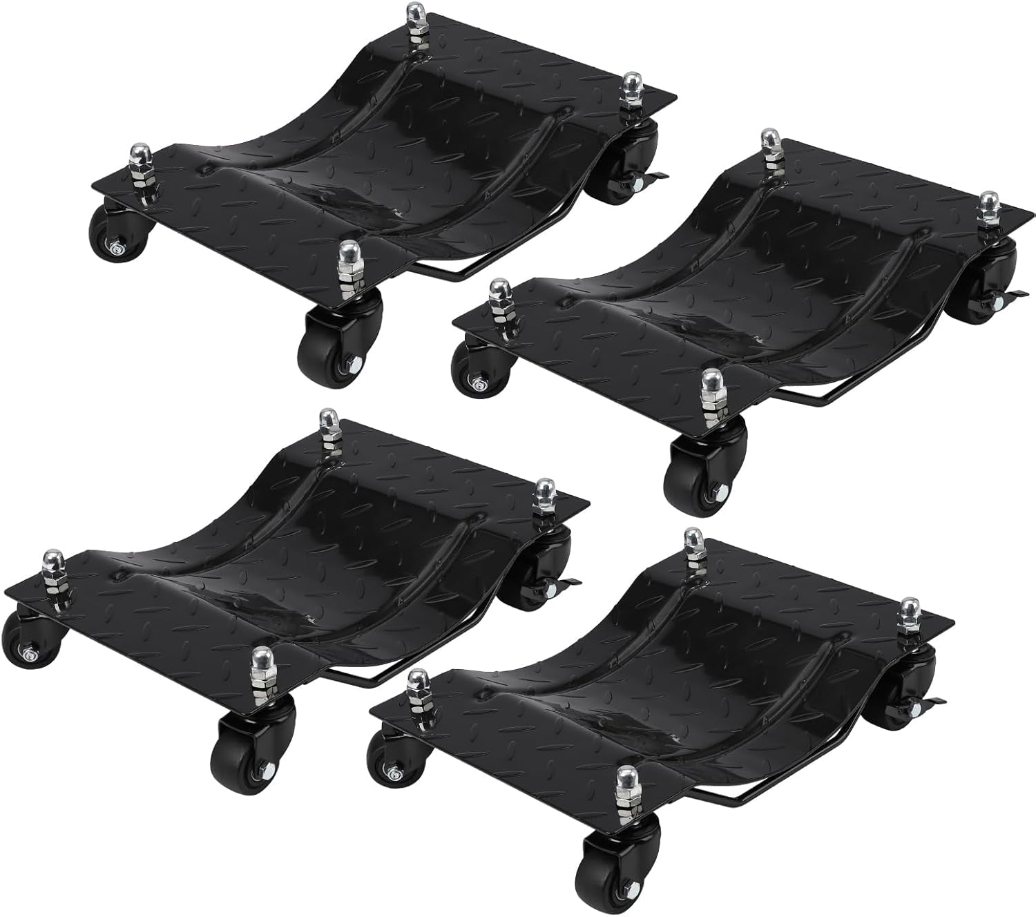 AOILE Car Wheel Dolly Set of 4, 6000lbs Capacity Heavy-Duty Car Tire ...