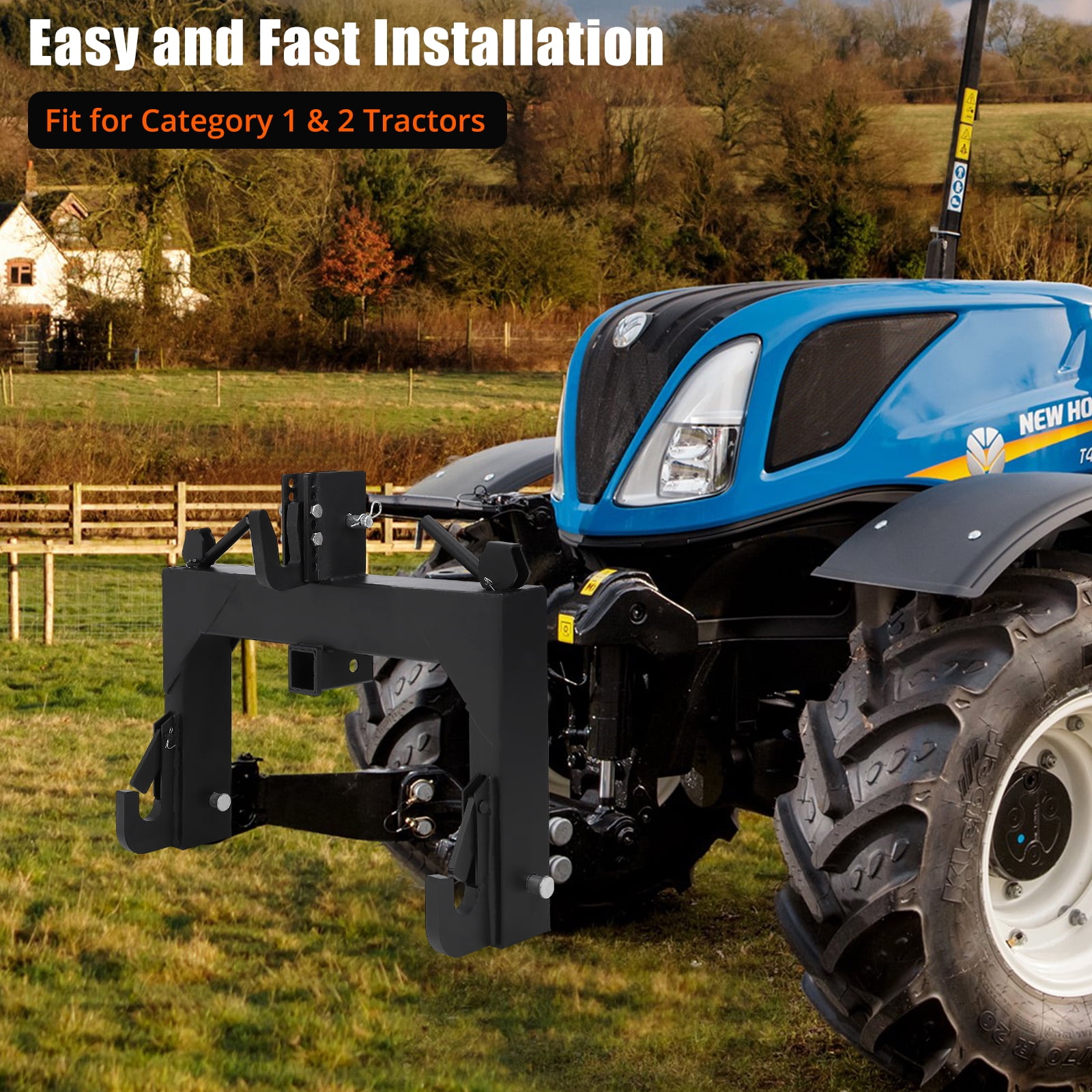 AOILE Heavy-Duty 3 Point Quick Hitch – Compatible with Class 1 & 2 ...