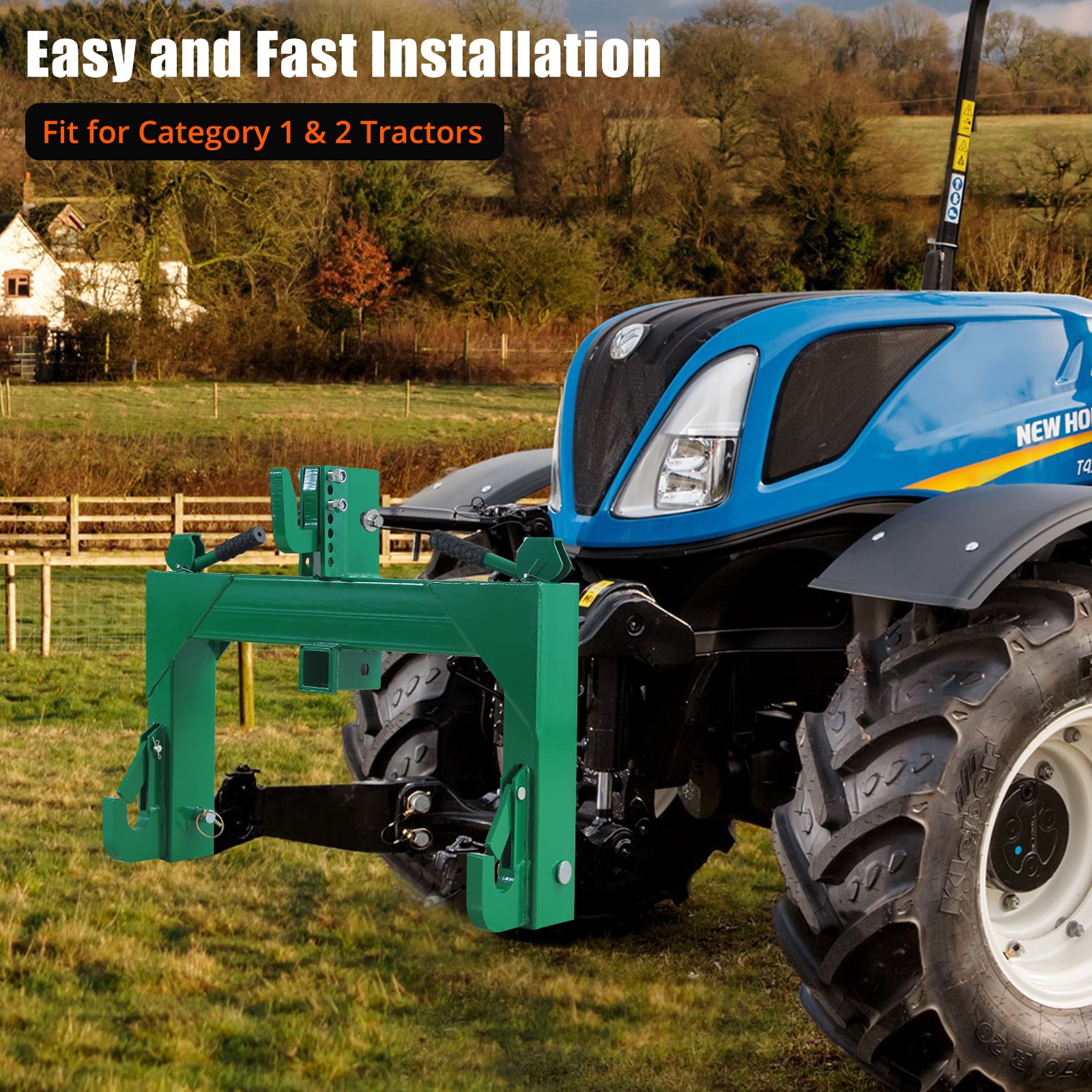 AOILE Heavy-Duty 3 Point Quick Hitch – Compatible with Class 1 & 2 ...