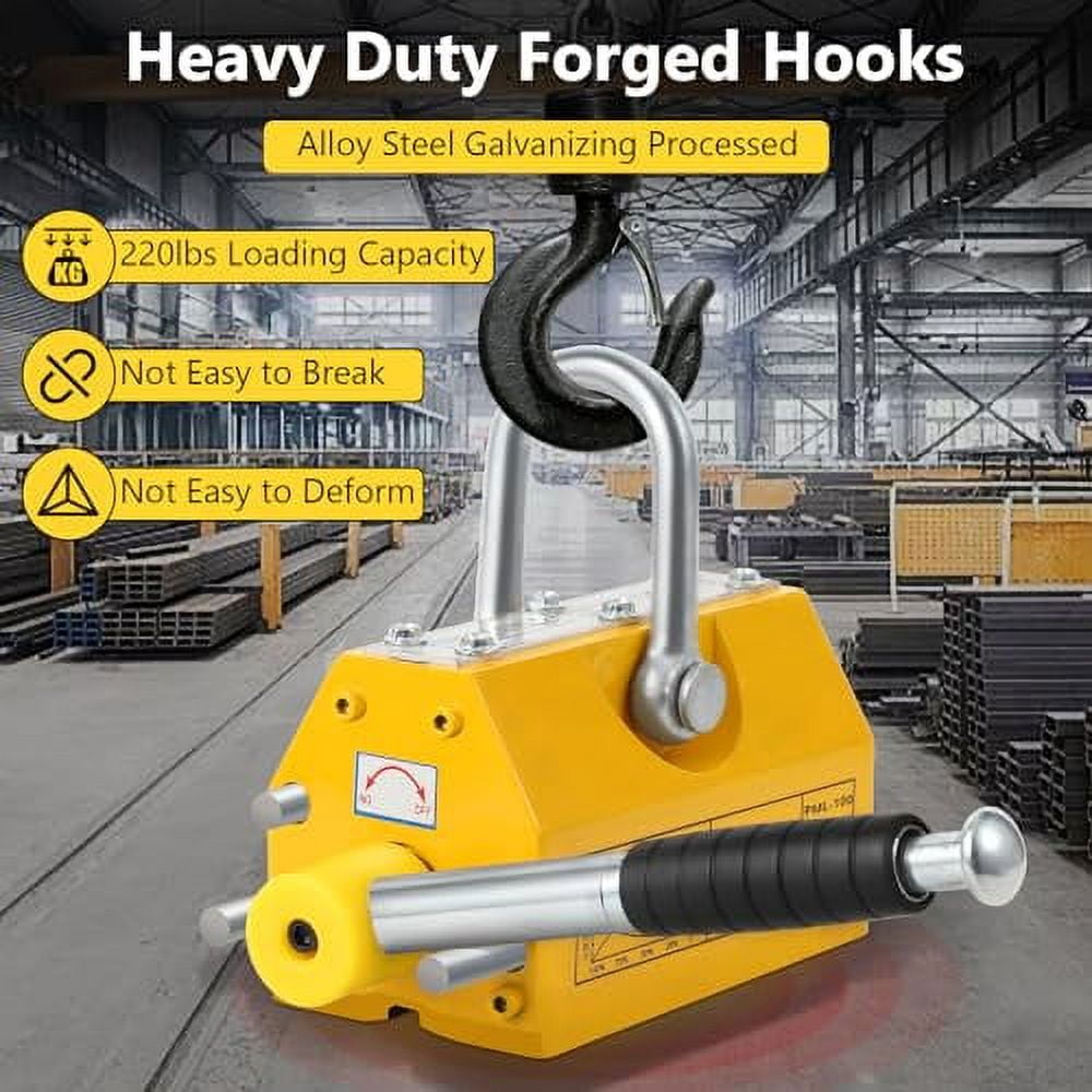 AOILE Heavy Duty Magnetic Lifter – Permanent Lifting Magnet with Easy ...
