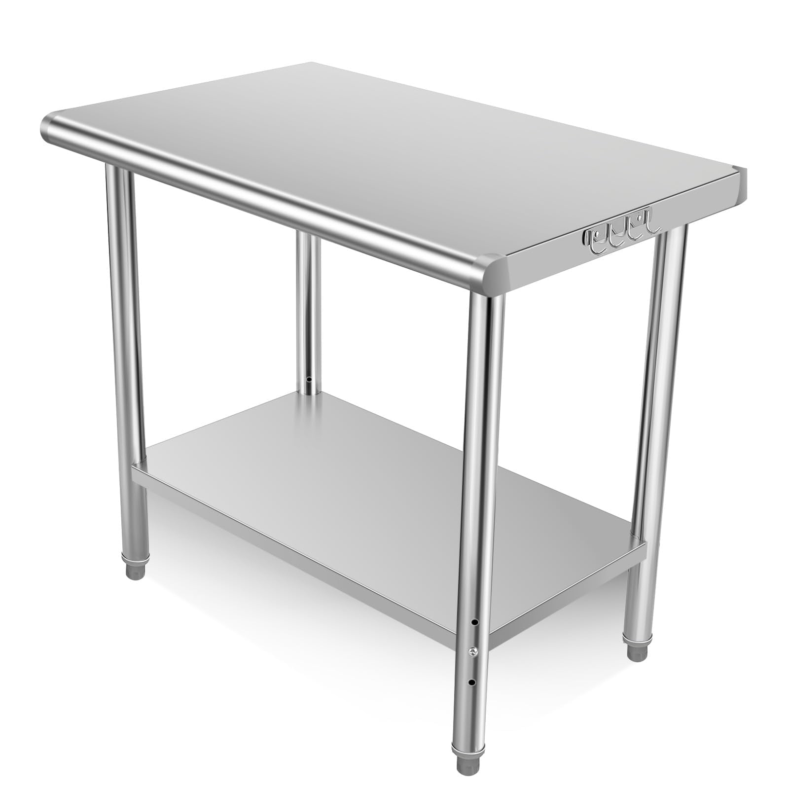 AOILE NSF Stainless Steel Work Table – Heavy-Duty Food Prep Table with ...