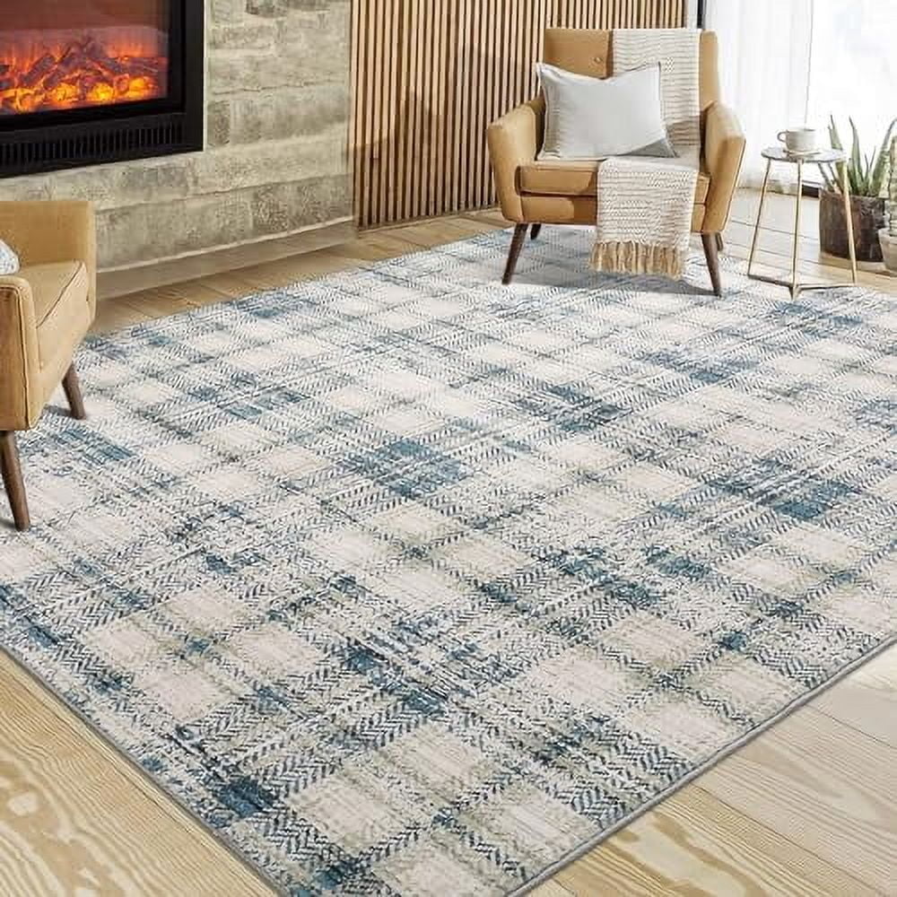 AOILE Washable Plaid Runner Rug – Ultra-Soft Modern Farmhouse Area Rug ...