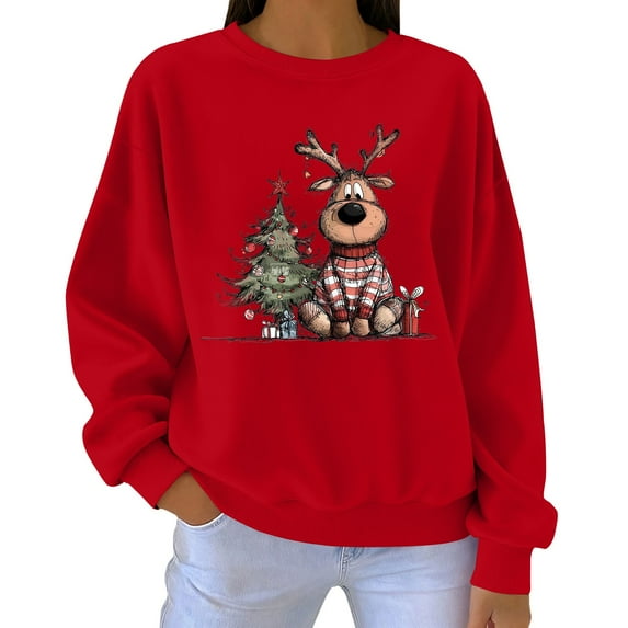 AOIROE Merry and Bright Sweater,Winter Clothing for Women,Women's Long ...