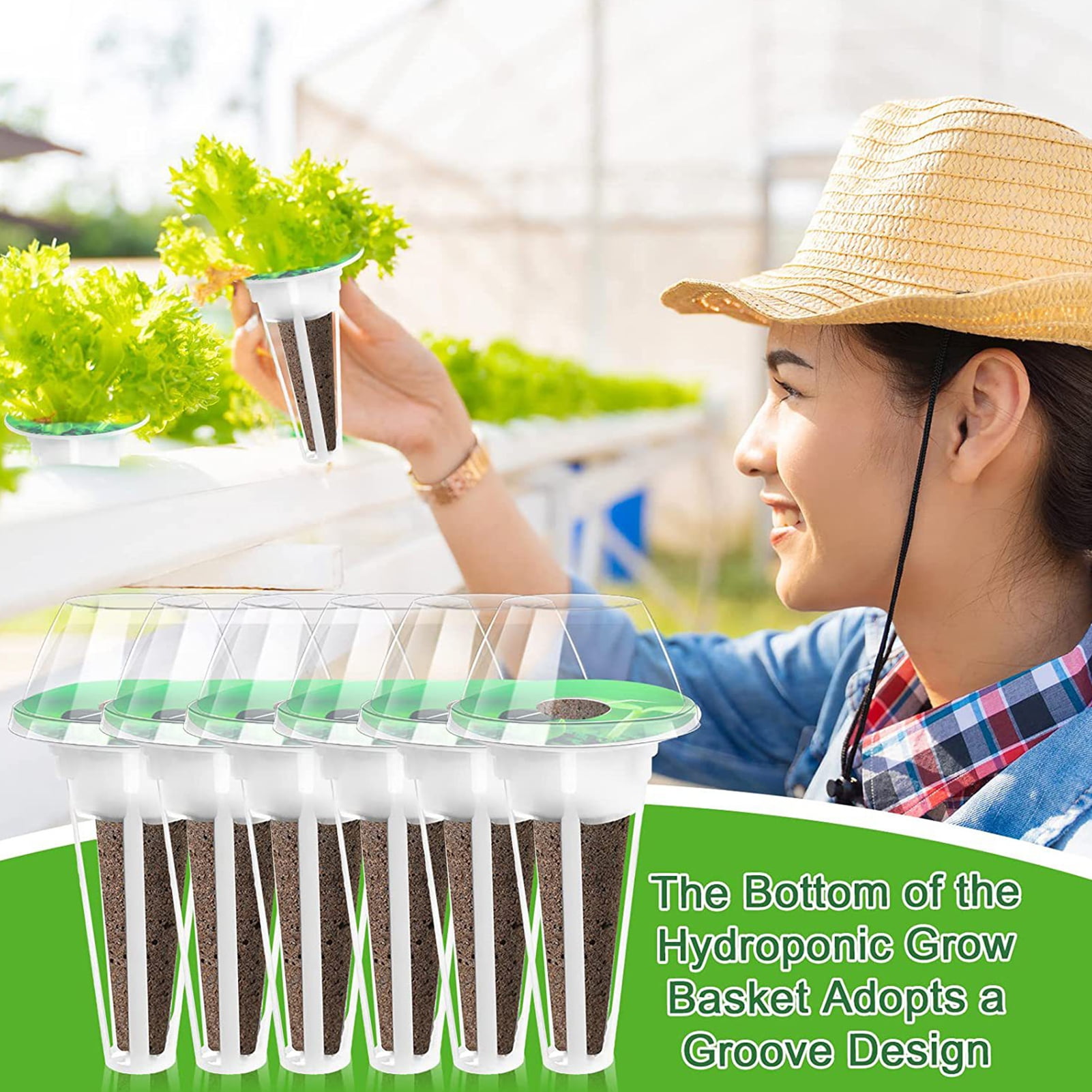 AOJA 120Pcs Hydroponic Growing Kit for Aerogarden Hydroponics Garden ...