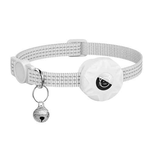 AOJA Cat Tracker Collar with Reflective Strips Waterproof Adjustable Pet Safety Collar Cat ...
