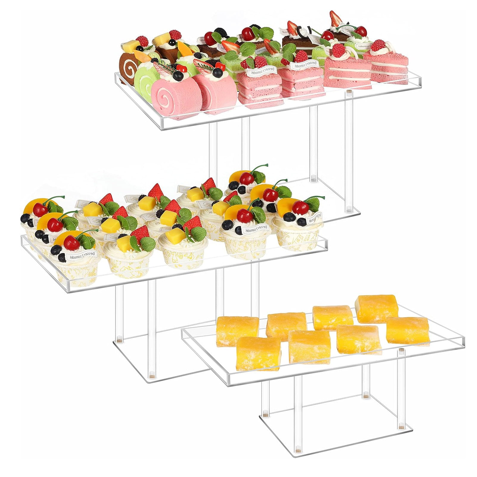 AOJA Cupcake Dessert Table Display Set Easy Assembly Versatile Design ...