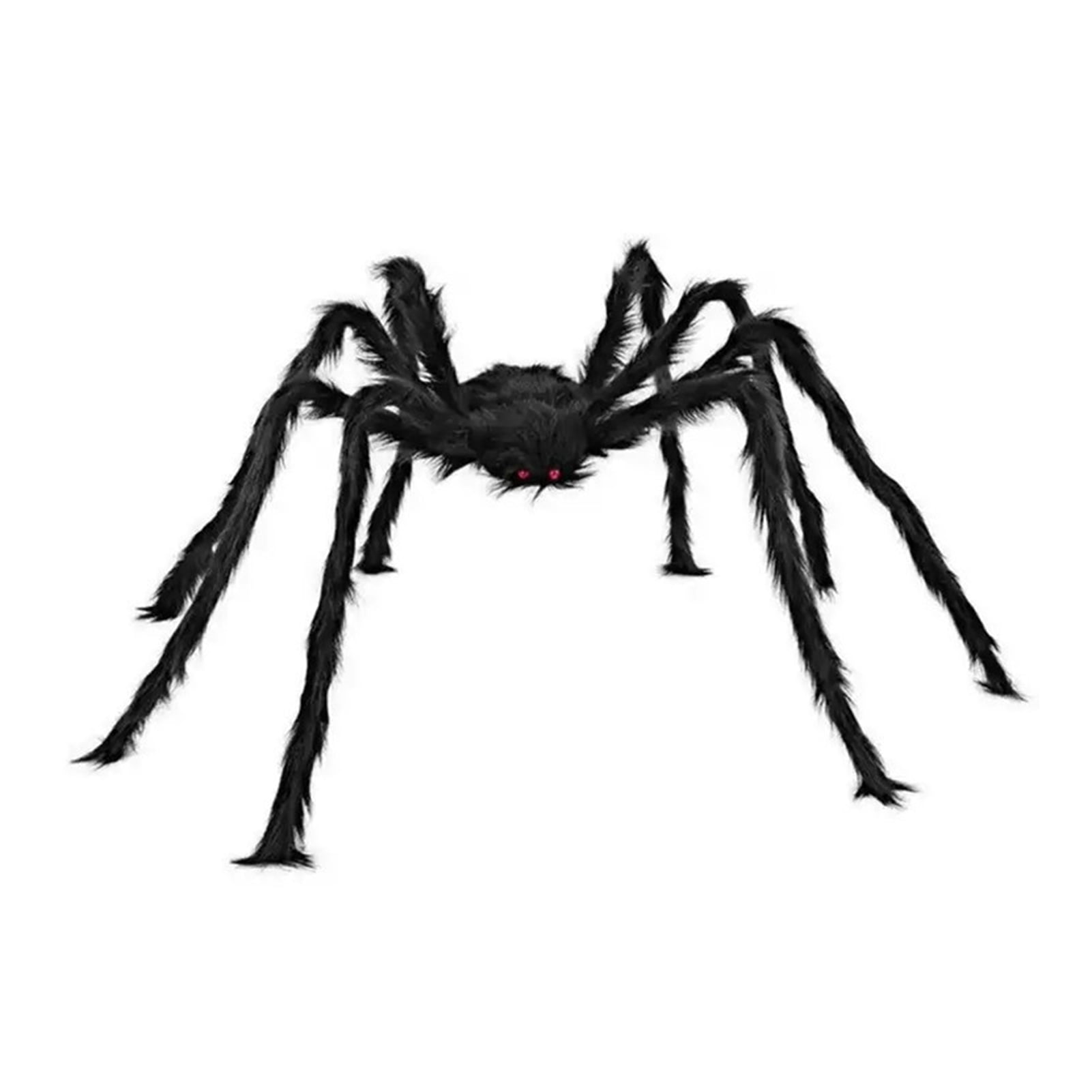 AOJA Giant Halloween Hairy Spider with Red Eyes Scary Realistic ...