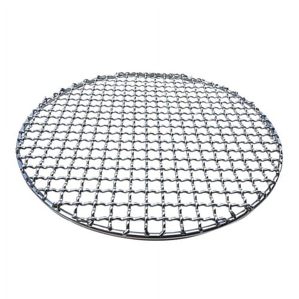 AOJA Round Stainless Steel BBQ Grill Roast Mesh Net Non-stick Barbecue ...