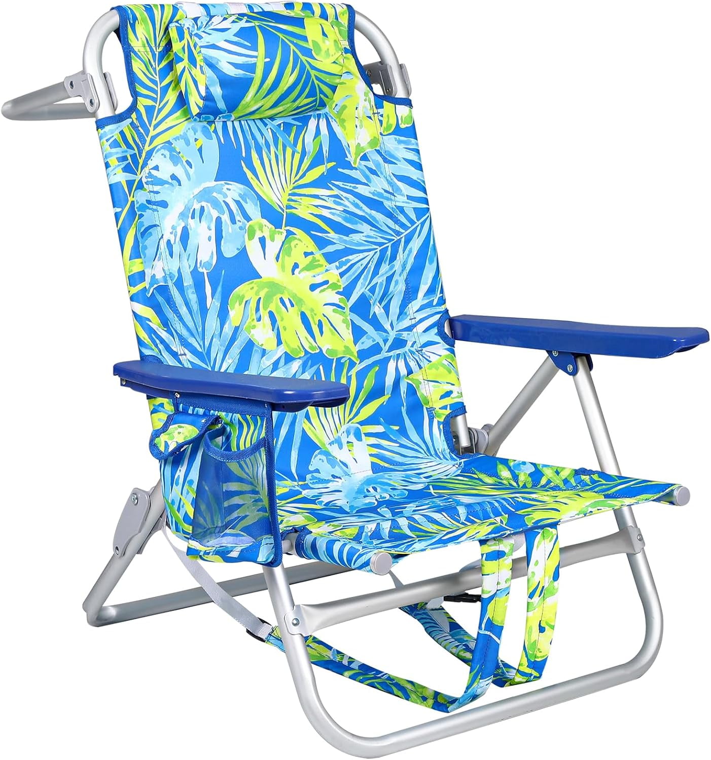 AOJDVE Backpack Beach Chairs for Adults,1/2 Pack Folding Heavy Duty ...