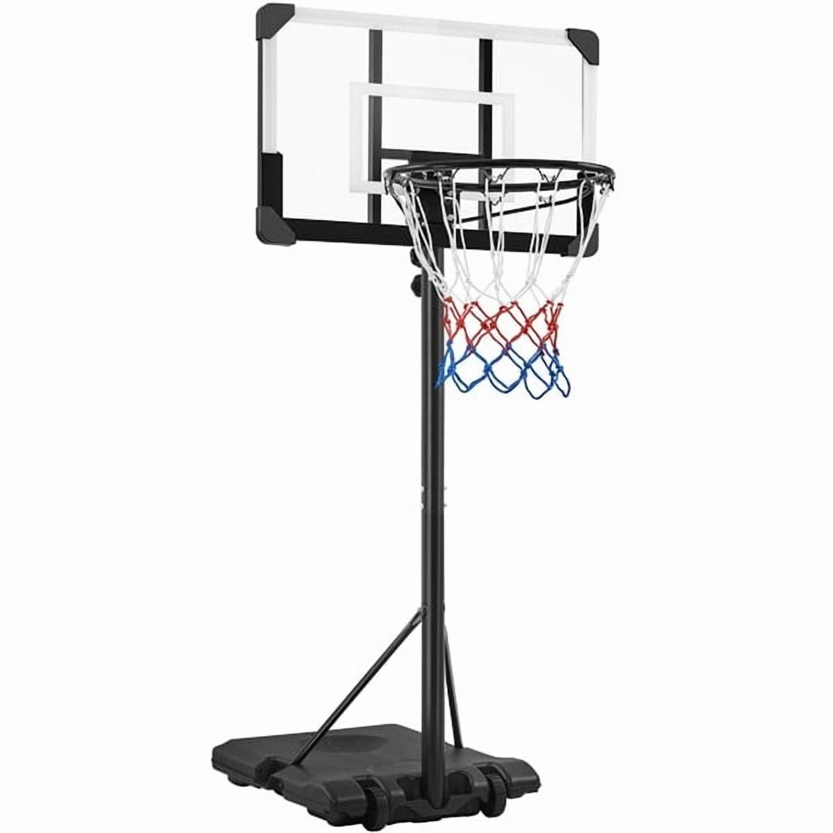 AOJDVE Kids Portable Basketball Hoop, 28" PVC Backboard, 6'-7' Height ...