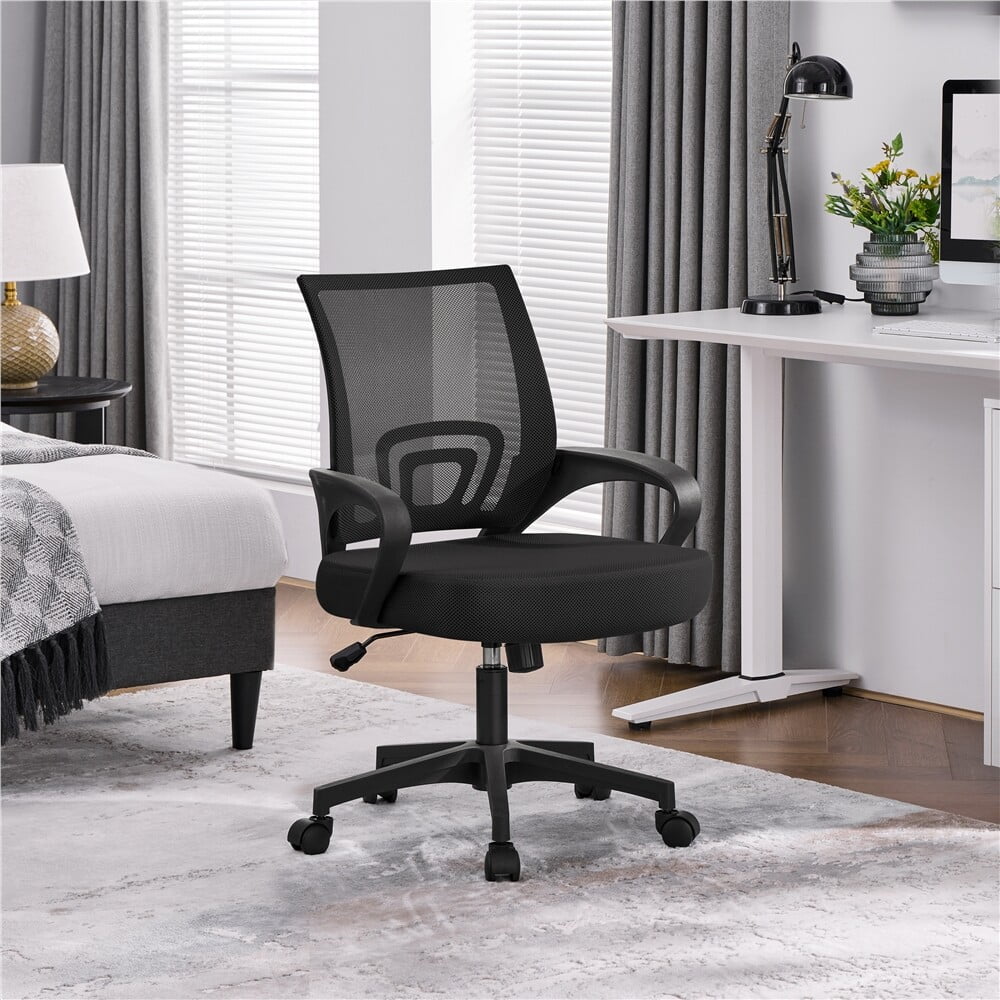 AOJDVE Mesh Office Desk Chair - Ergonomic Computer Swivel Chair with ...