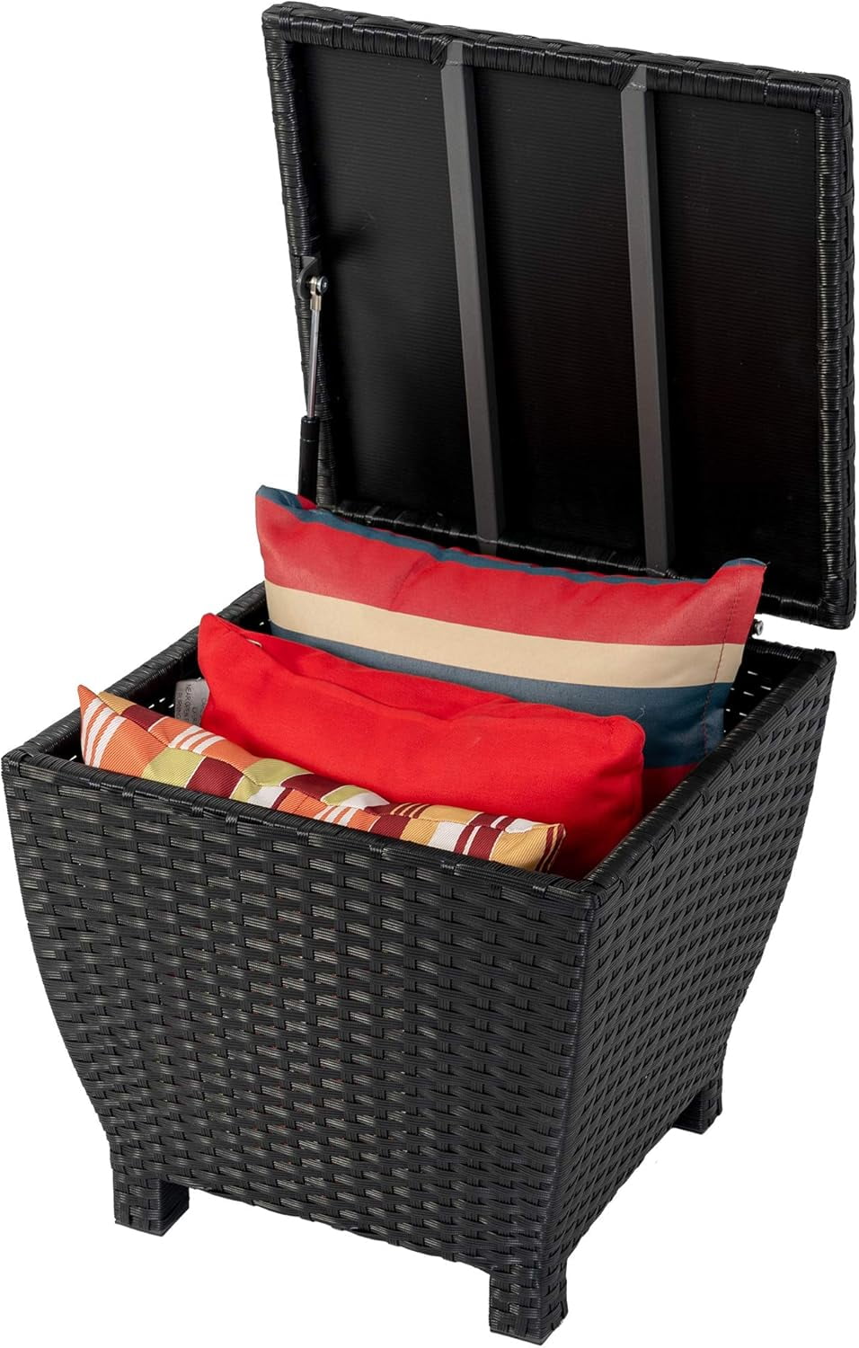 AOJDVE Small Deck Storage Box with Lid, 13 Gallon Small Outdoor Bin ...