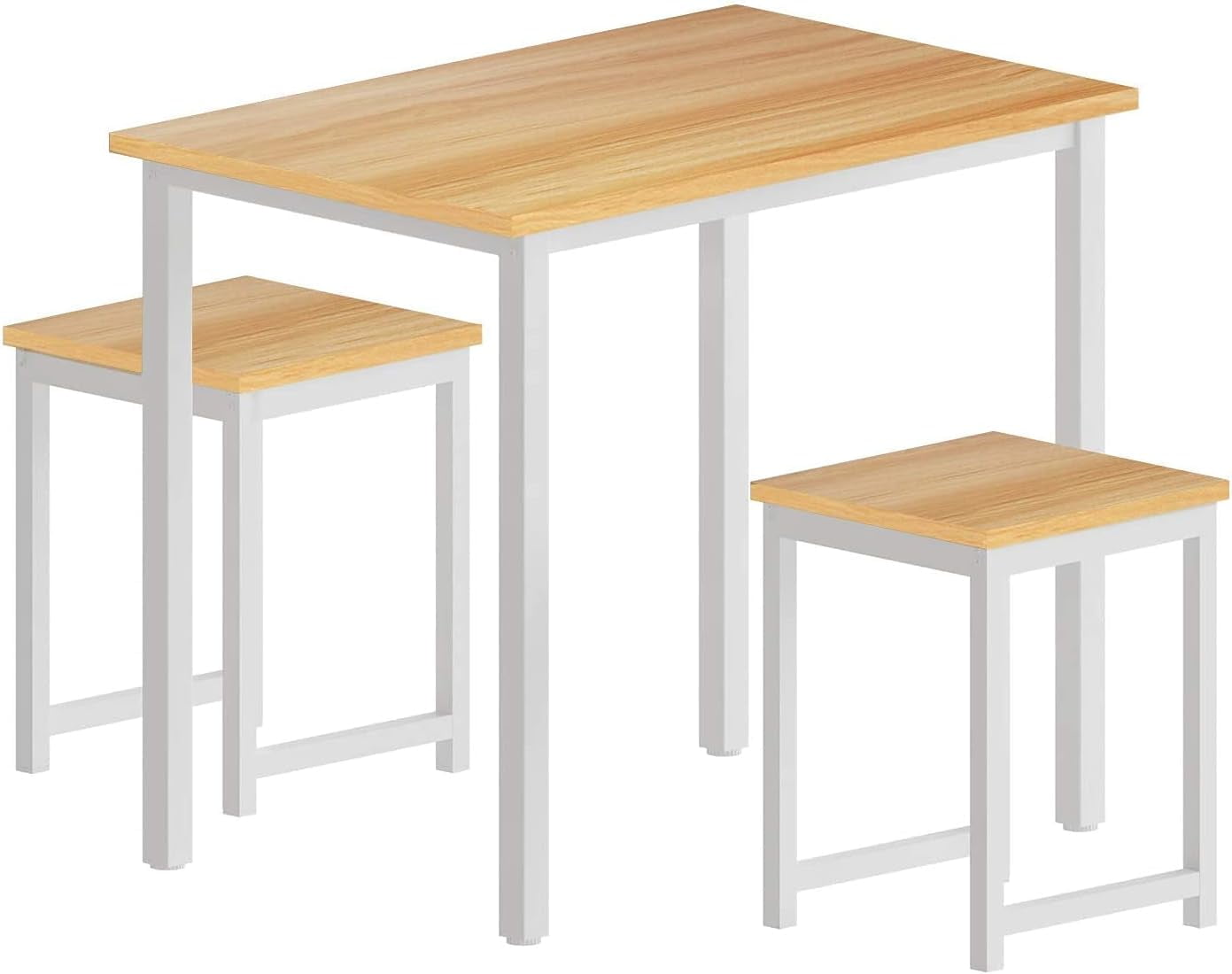 AOJDVE Small Dining Table Set for 2, Modern Bistro Table and Chairs Set ...