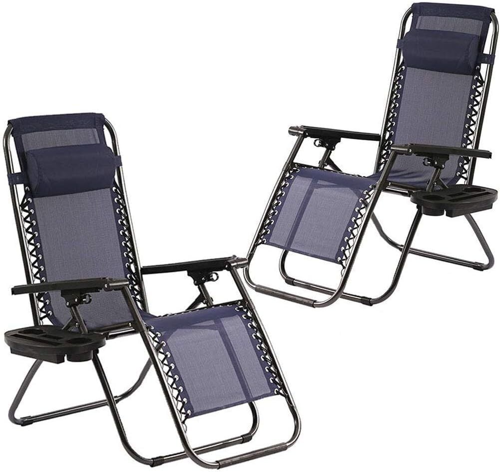 AOJDVE Zero Gravity Recliner, Patio Outdoor Lounge Chair, Foldable ...