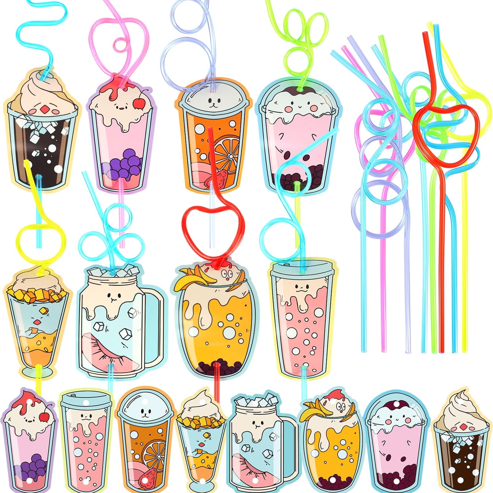 AOJOYS Valentines Day Cards MMF7 for Kids 32 Pack - 32 Colorful Valentine Gift Cards + 32 Lovely ...