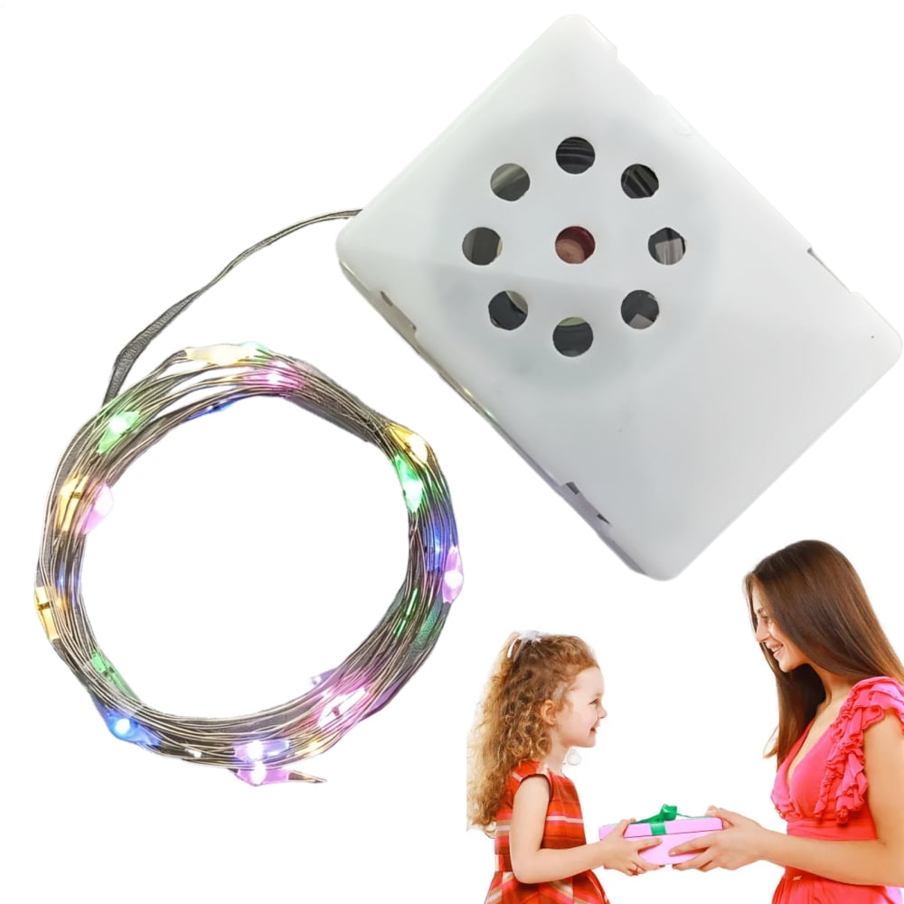 AOKAILA Birthday Voice Message Recorder Recorder Core Box LED String ...