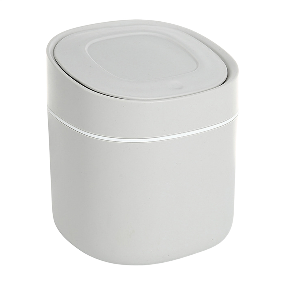 AOKAILA Desk Garbage Can Push Lidded Desktop Garbage Can Multi ...