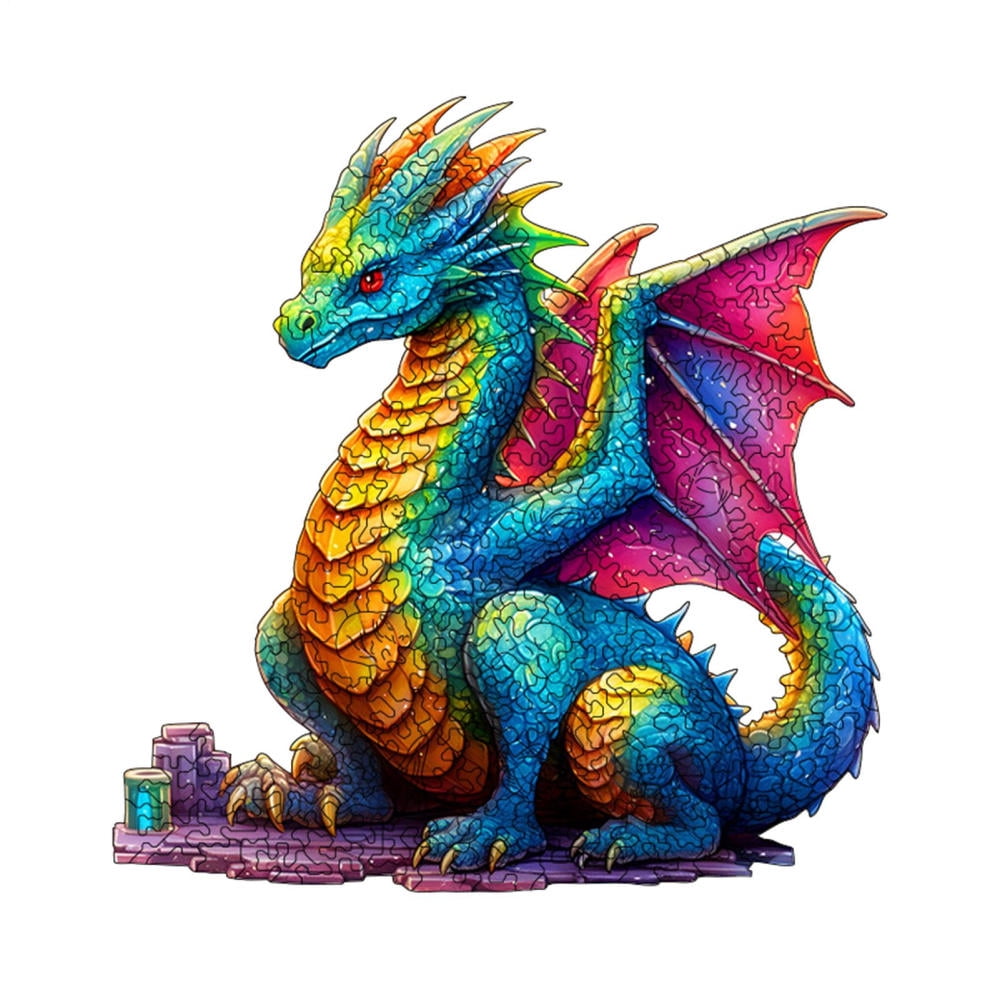 AOKAILA Dragon Puzzles For Adults Dragon Wooden Puzzle Educational ...