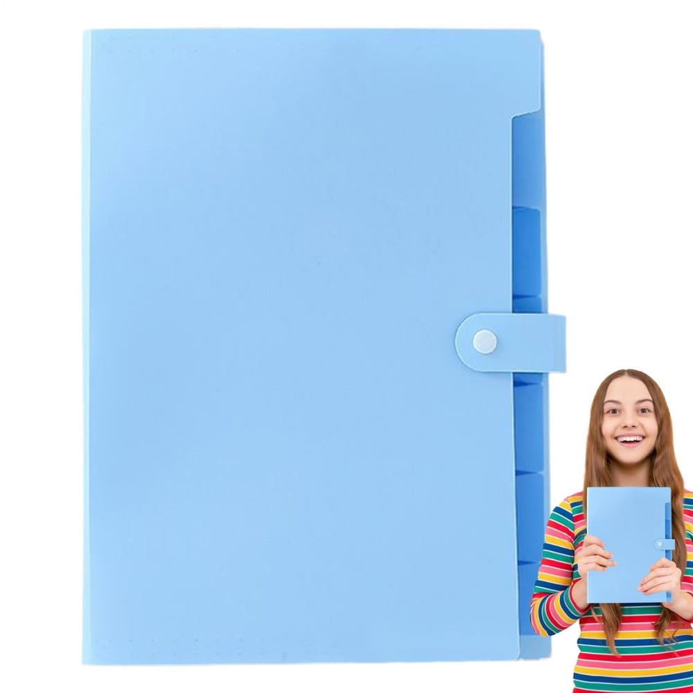AOKAILA File Folder Bill Organizer A4 Size Portable Multifunction File ...
