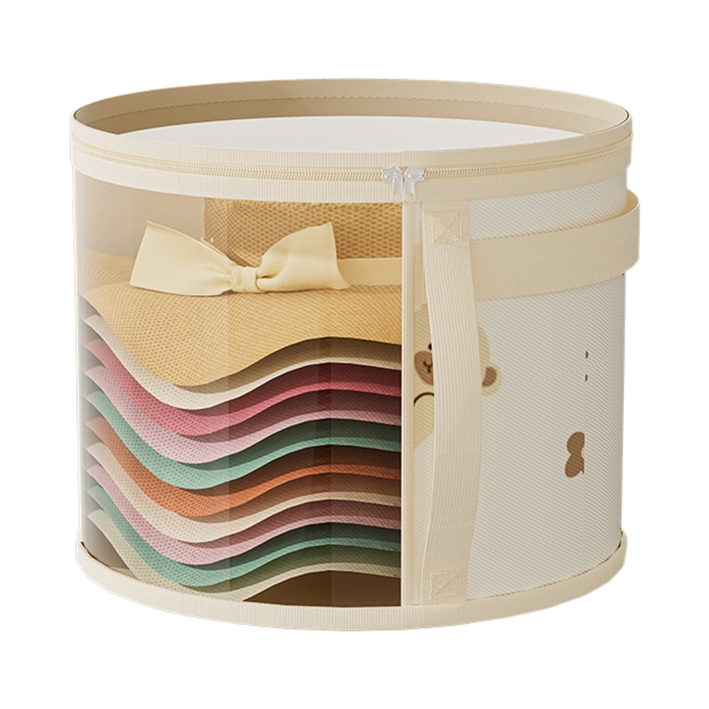AOKAILA Hat Storage Box Large Hat Storage Case Foldable Dustproof ...