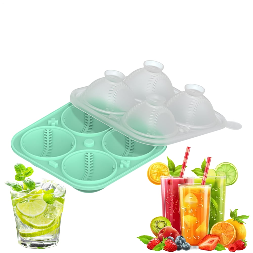 AOKAILA Ice Tray Whiskey Ice Ball Maker Reusable Novelty Sphere Mould Large Easy Release Craft ...