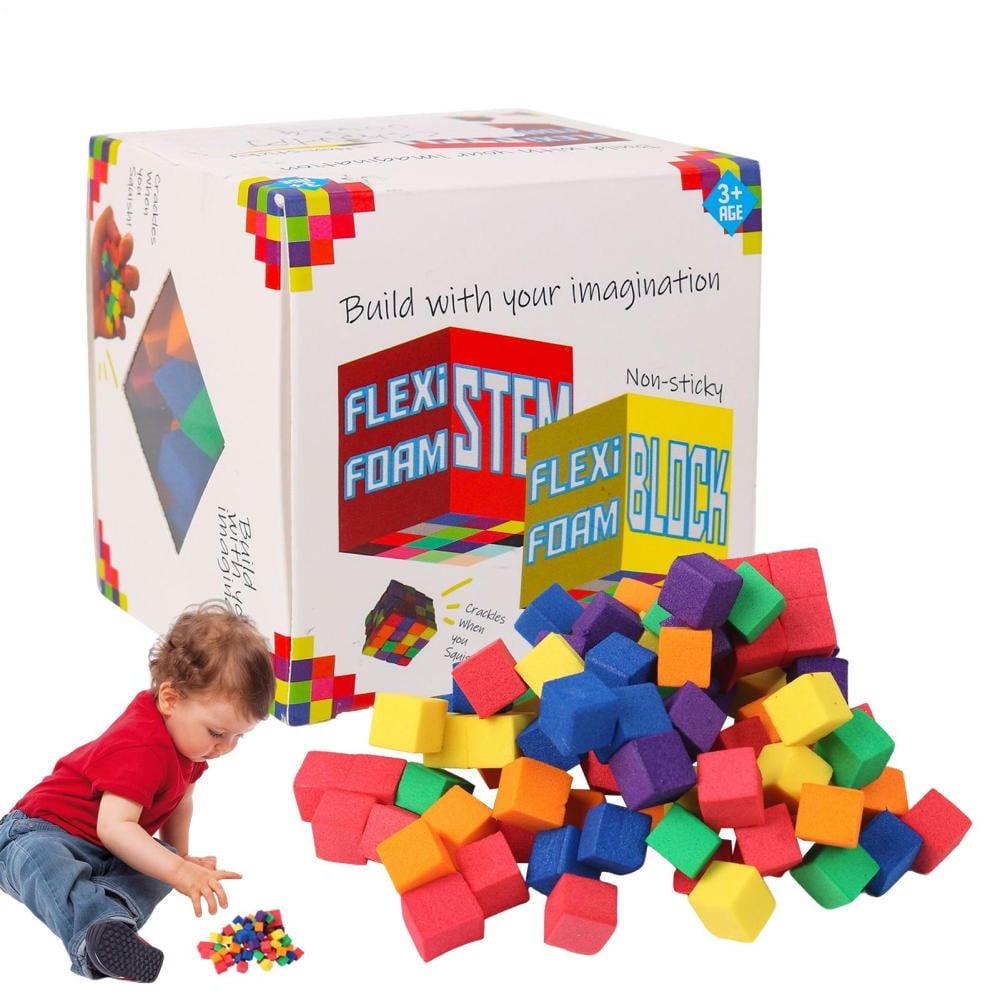 AOKAILA Soft Foam Blocks Early Learning Construction Toys Stacking ...