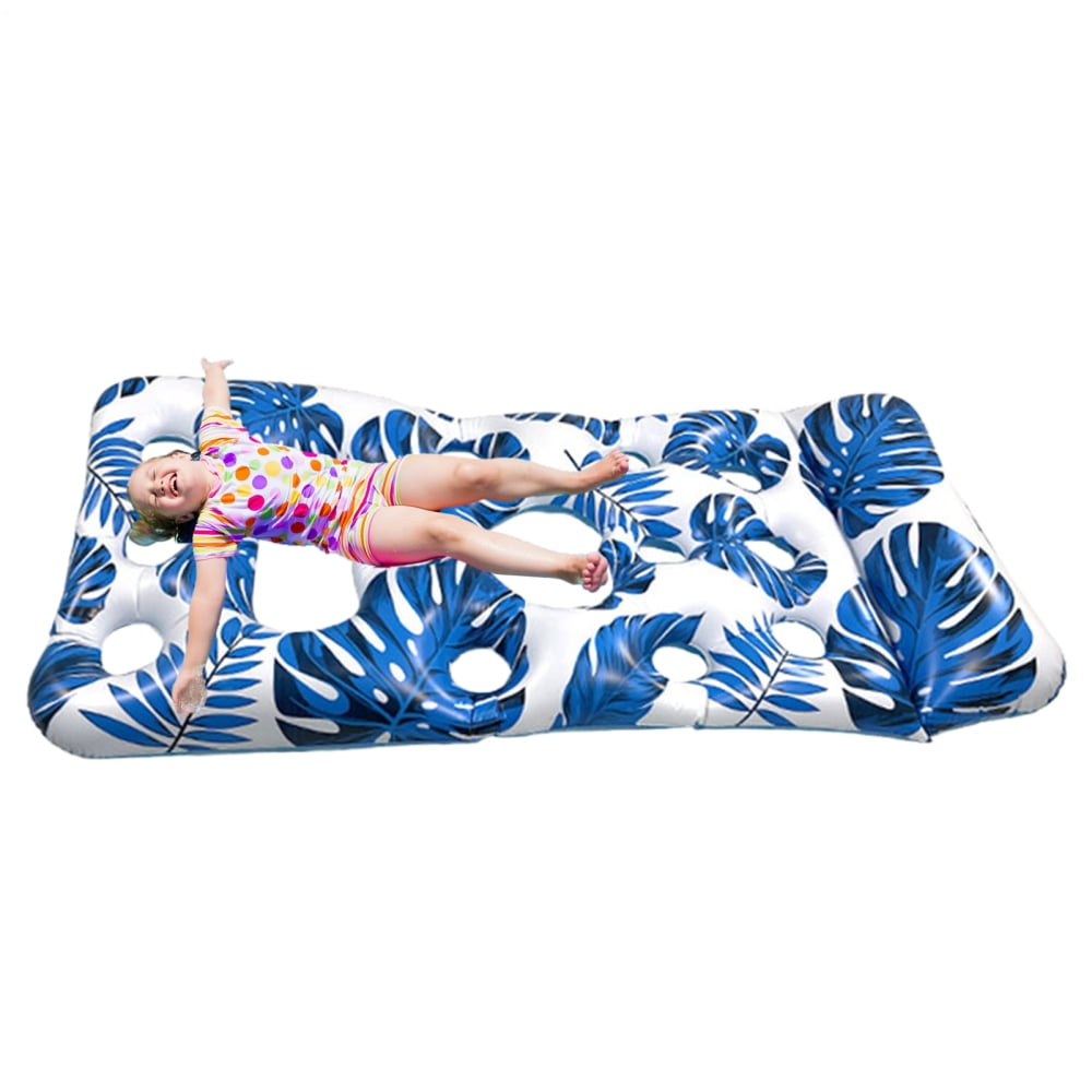 AOKAILA Tanning Pool Lounger Inflatable Pool Floating With Headrest ...