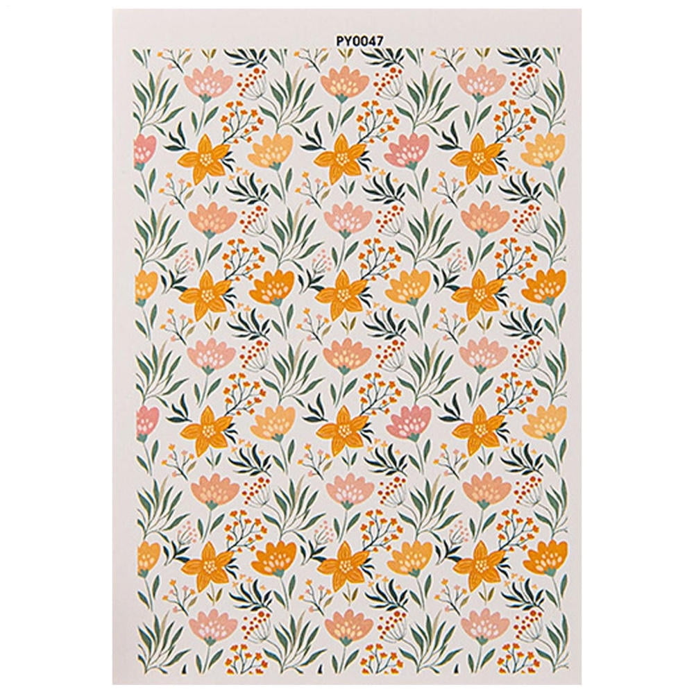 AOKAILA Underglaze Transfers Flower Pottery Clay Decals Rustic Handmade ...