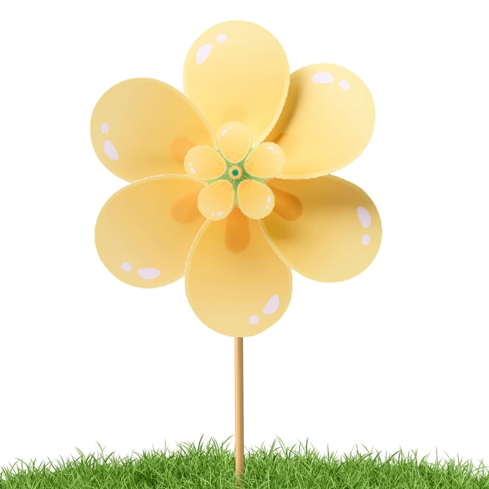 AOKAILA Wind Spinners Outdoor Rape Flower Wind Sculptures Colorful ...