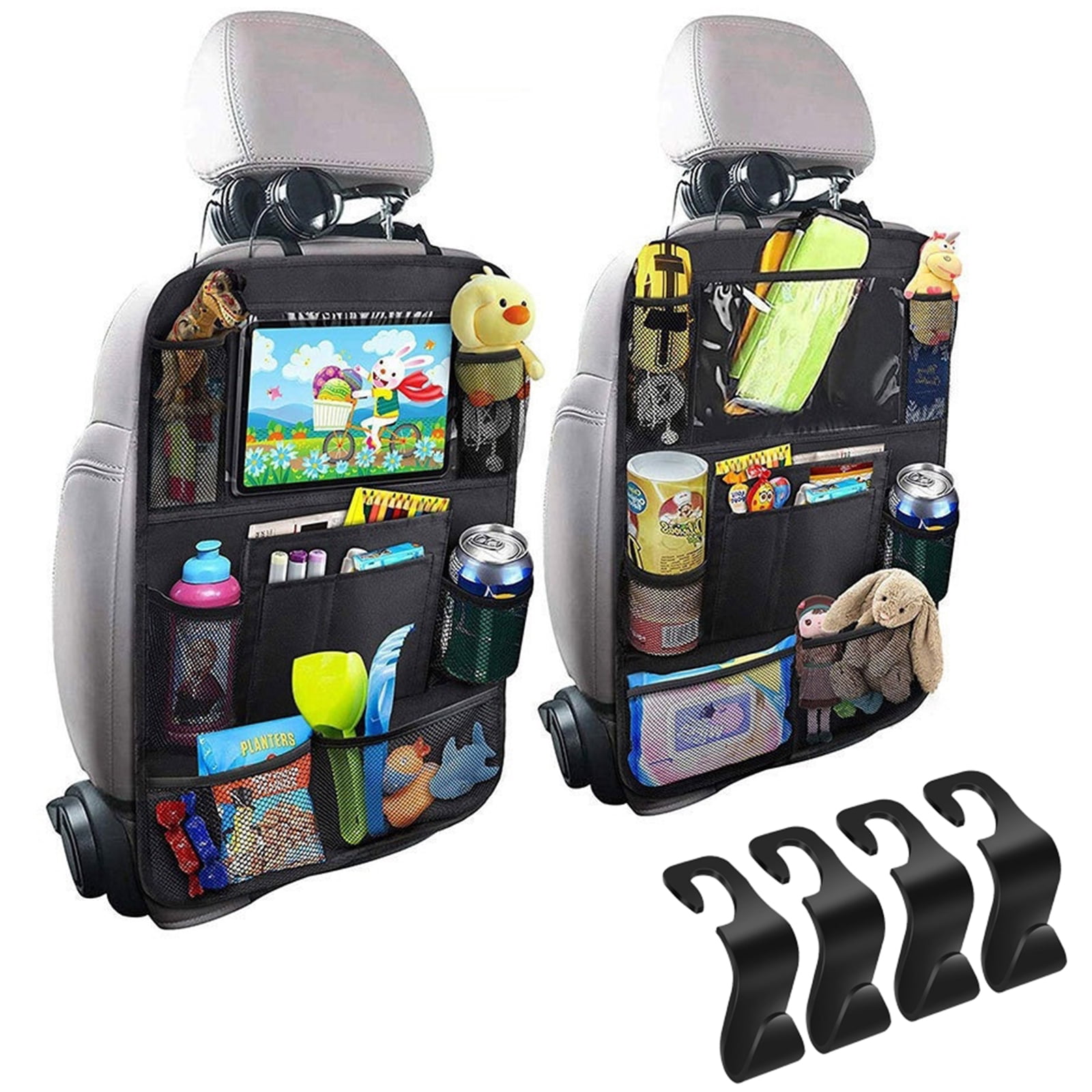 AOKELILY 2 Pack Premium Backseat Car Organizer, Car Storage Organizer ...