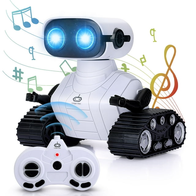 AOKESI Interactive RC Robot Toy, 2.4GHz, Rechargeable, LED Eyes ...