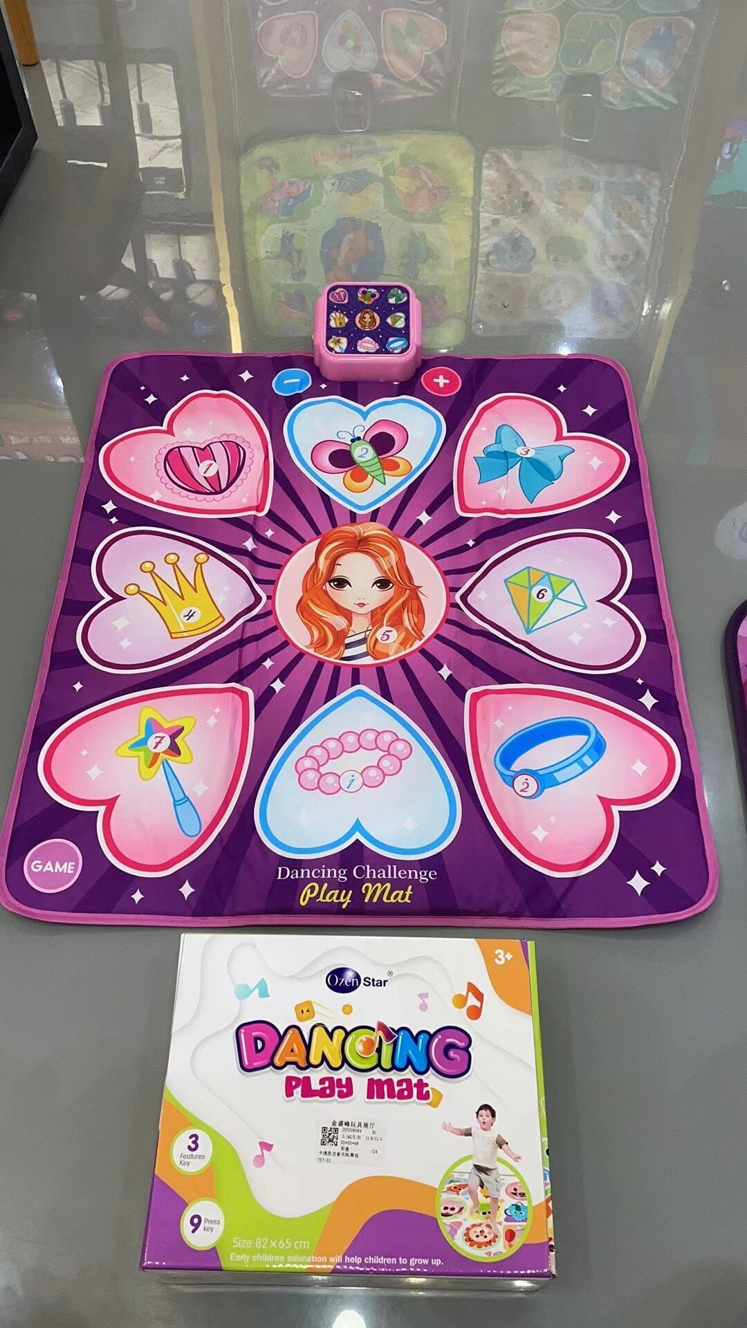 AOKESI Dance Mat Toys for Girls Age 3-10, Dance Mixer Rhythm Step Play ...