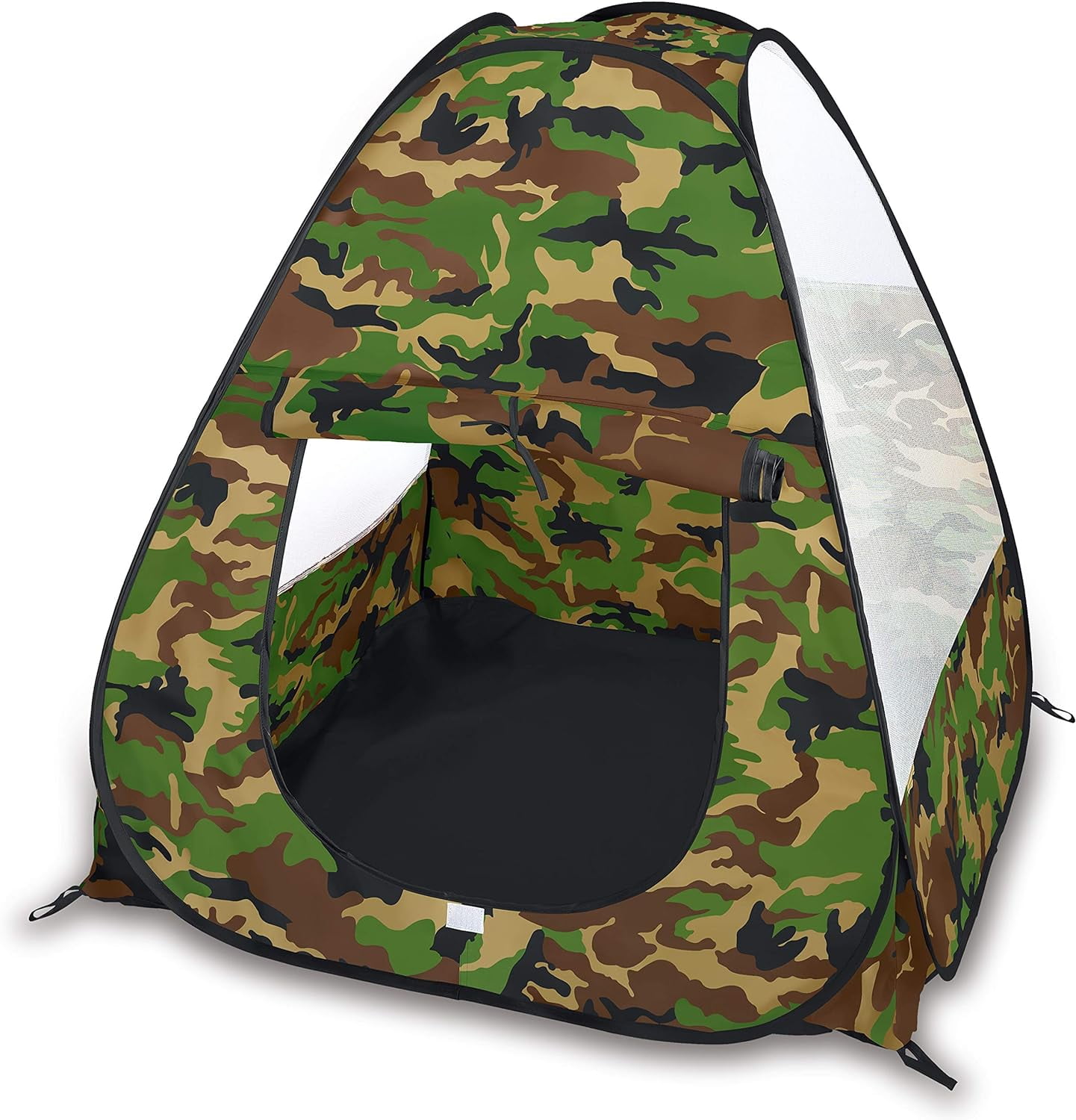 AOKESI Kids Camouflage Pop Up Play Tent, Collapsible Army Style Camo ...