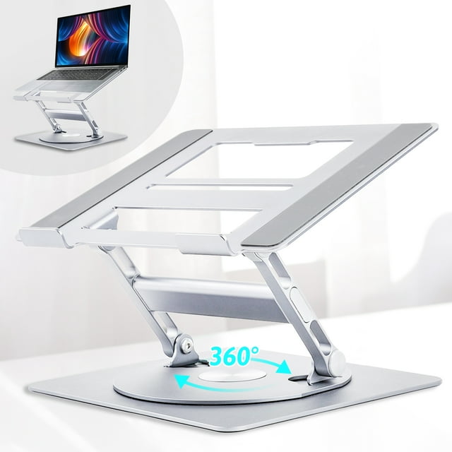 AOKESI Laptop Stand for Desk, Adjustable Computer Stand with 360 ...