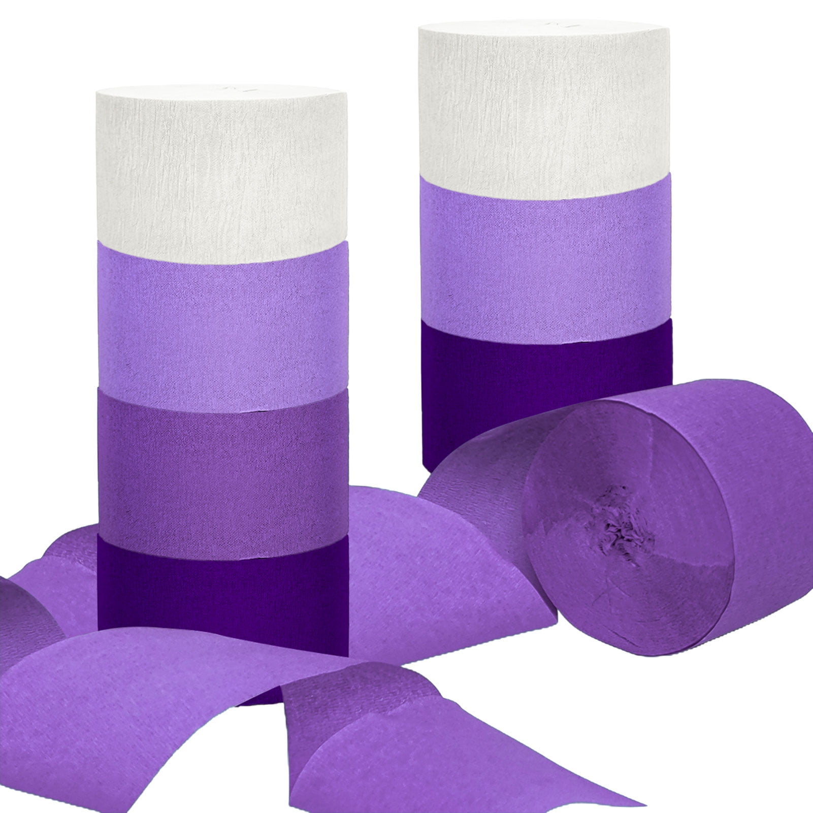 AOKID Crepe Streamer 8 Rolls Party Decoration Cuttable Practical Baby Bridal Shower Decoration ...