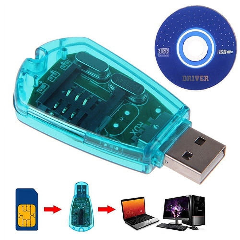 AOKID SIM Card Reader,USB Cellphone Standard SIM Card Reader Copy ...
