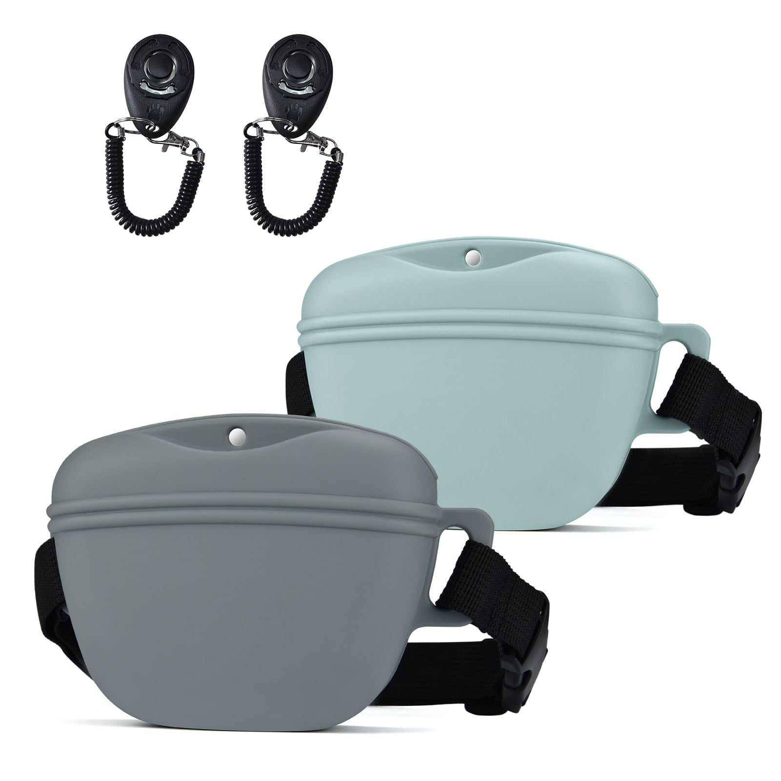 AOKLANT Pet Training Snack Pouch with ATT1Clicker 2.0 Upgraded Magnetic ...