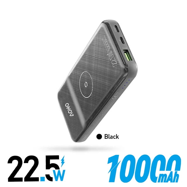 AOKO 10000mAh 22.5W Portable Power Bank with 15W Wireless Magnetic ...