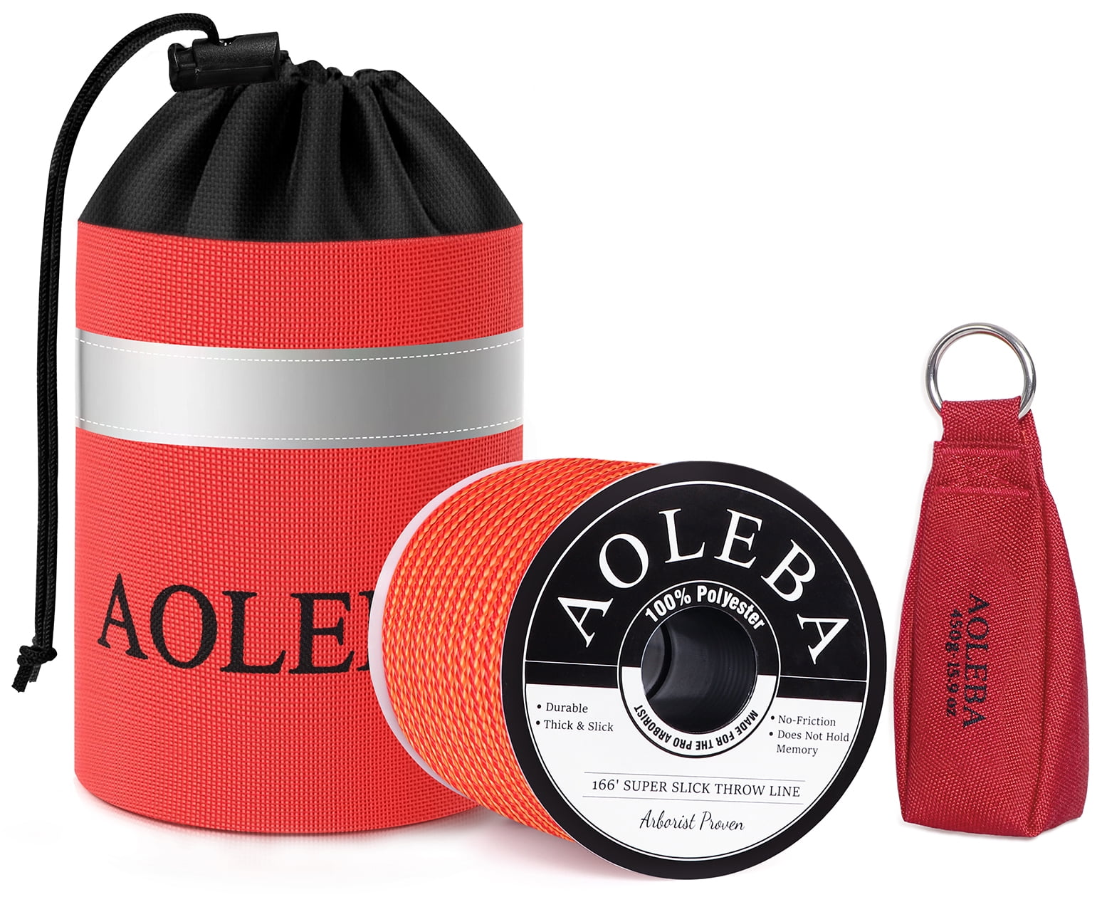 AOLEBA Arborist Throw Line Kit, Slick Arborist Rope Throw Weight Set ...