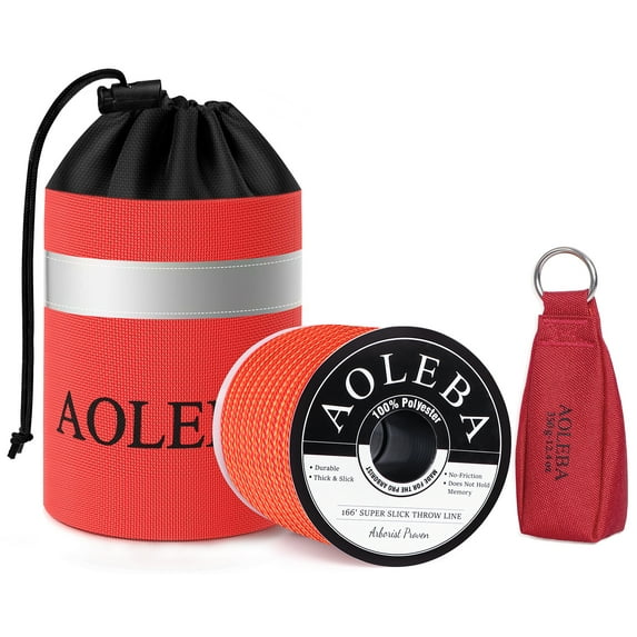 AOLEBA Arborist Throw Line Kit, Slick Arborist Rope Throw Weight Set ...