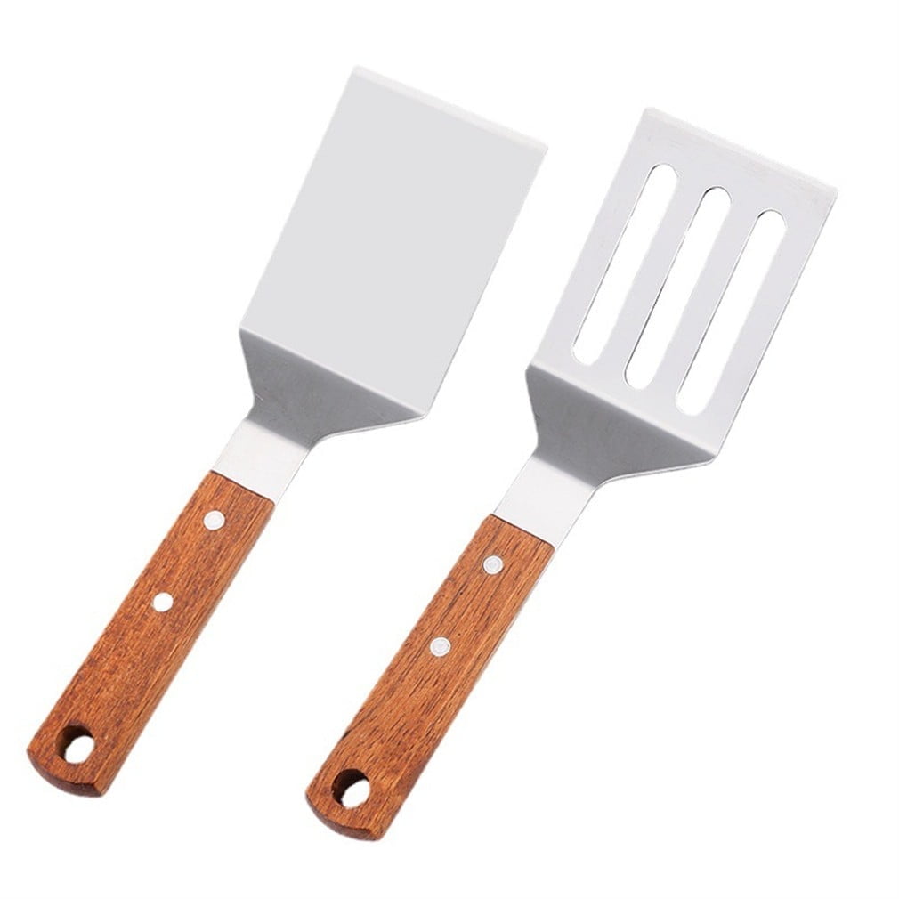AOLIGEI 2 Pcs Metal Spatulas Set, Cooking Utensils Fish Egg Grill ...