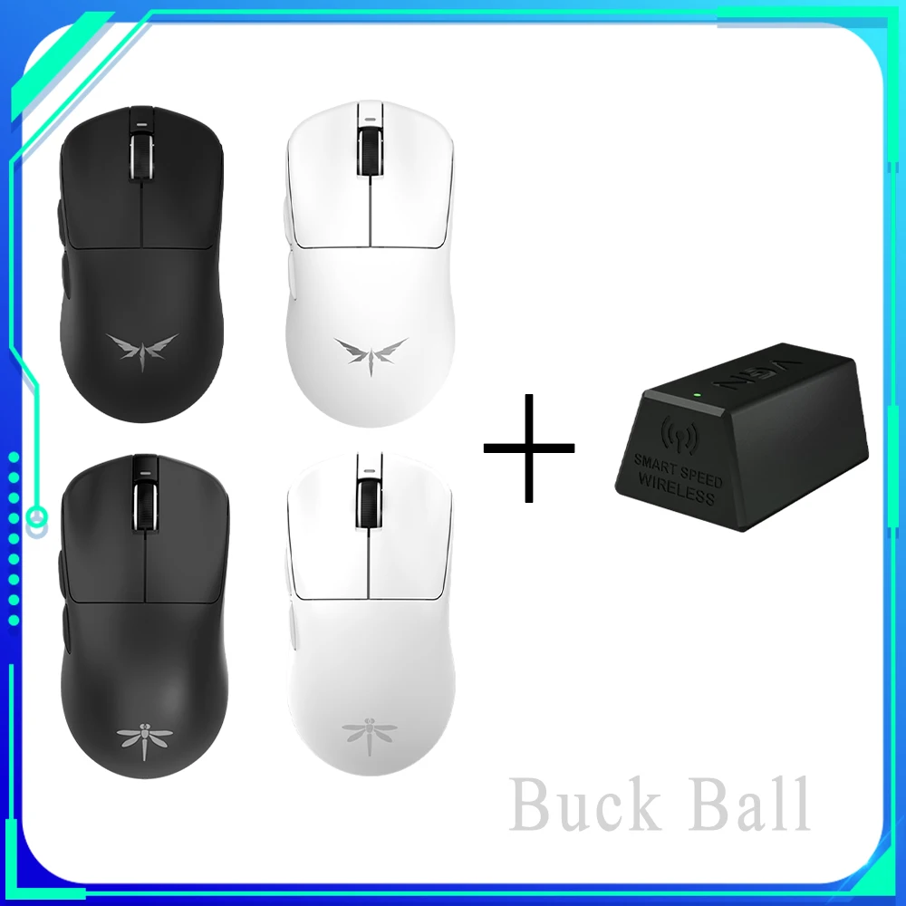 AOLIGEI Dragonfly F1 Moba Pro Max Mouse With 4k Receiver Gaming Wireless Dual Mode 2.4g Wired F1 ...