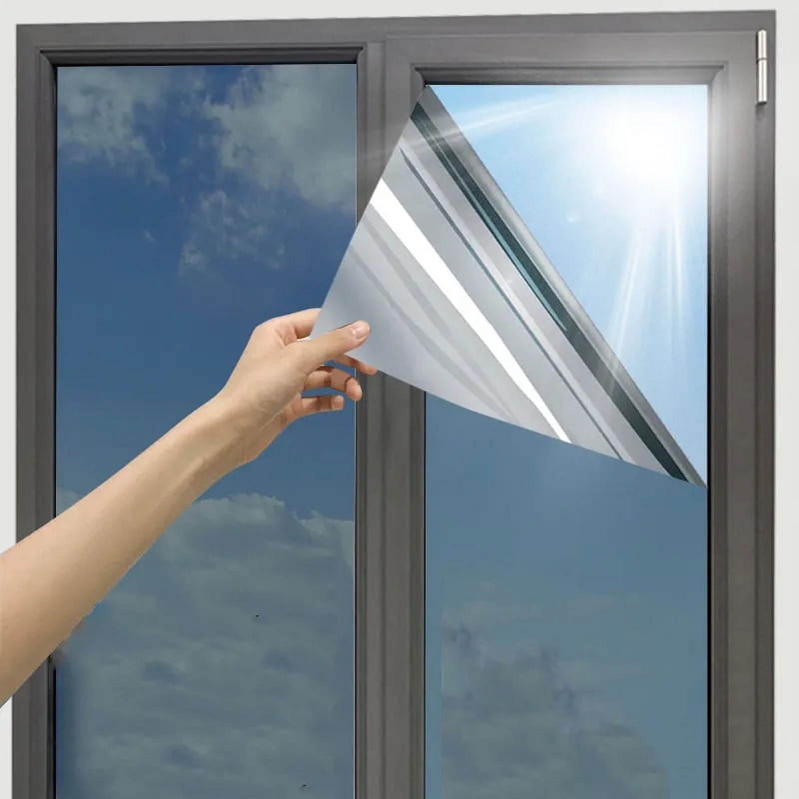 AOLIGEI One Way Window Film, Mirror Effect Tint Glass Covering for Home ...