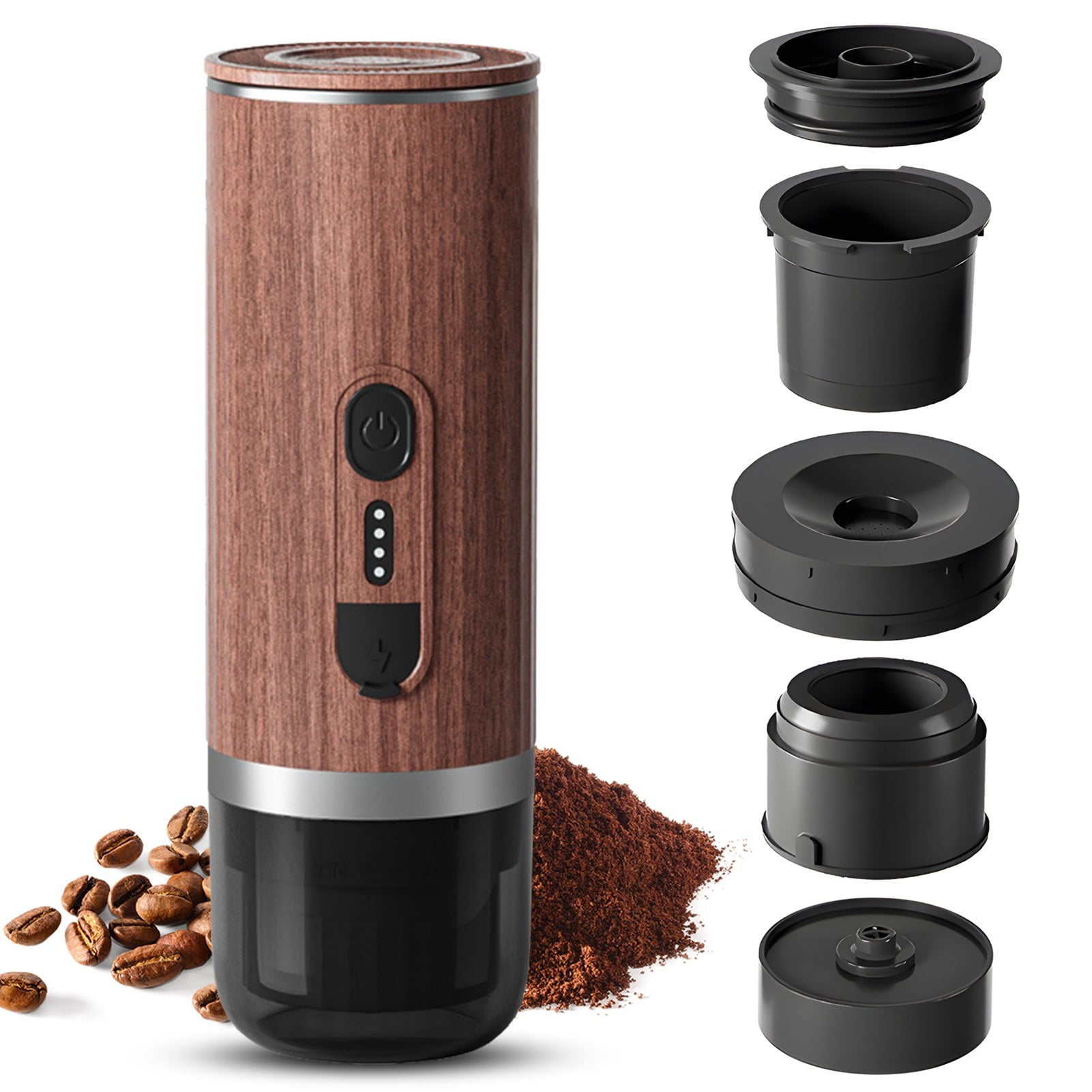 AOLIGEI Portable Espresso Coffee Machine Self Heating Easy to Clean ...