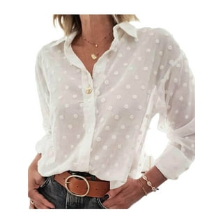 Sheer Polka Dot Blouses Sheer Polka Dot Blouses