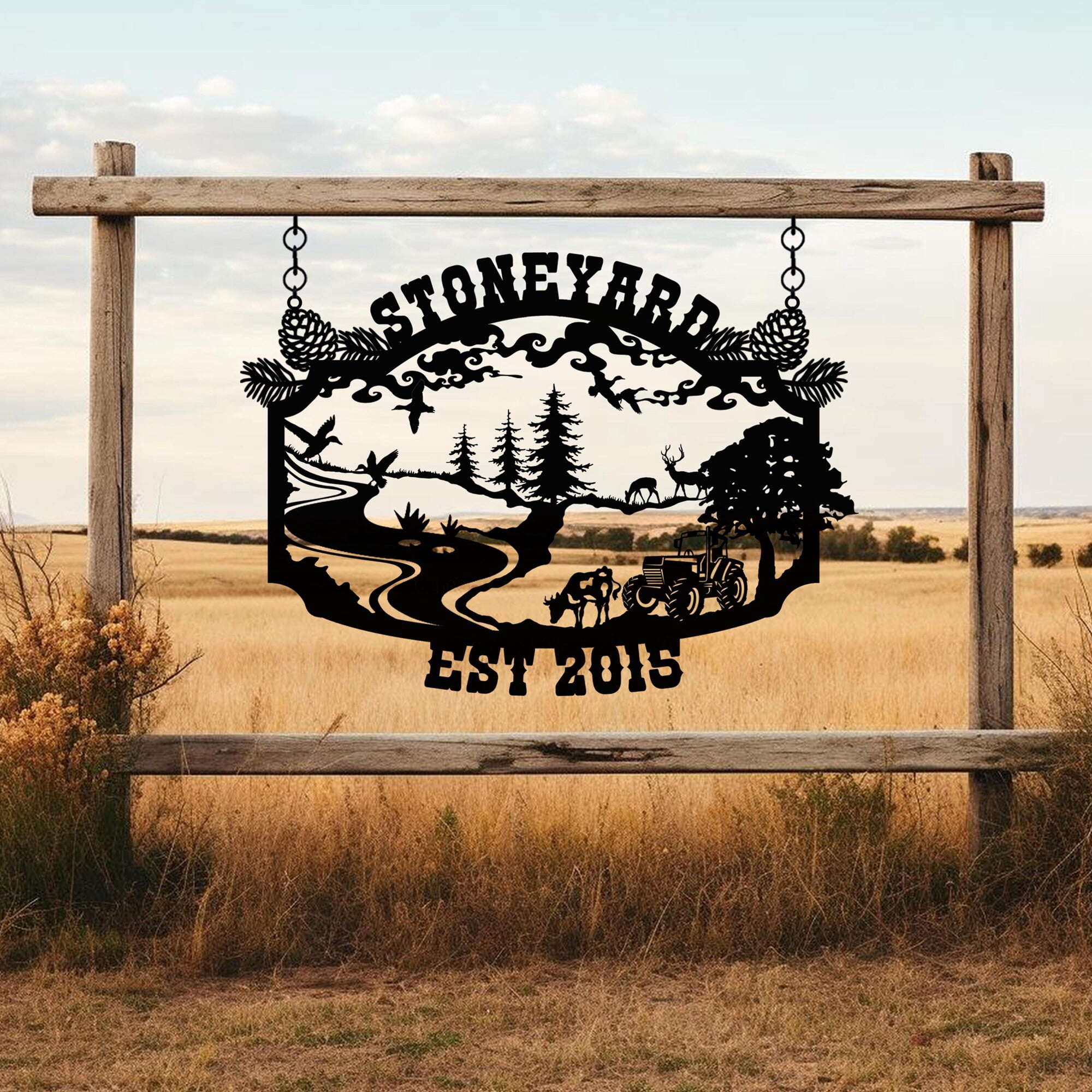 AOLOA Custom Metal Signs | Personalized Farm House Metal Sign | Custom ...