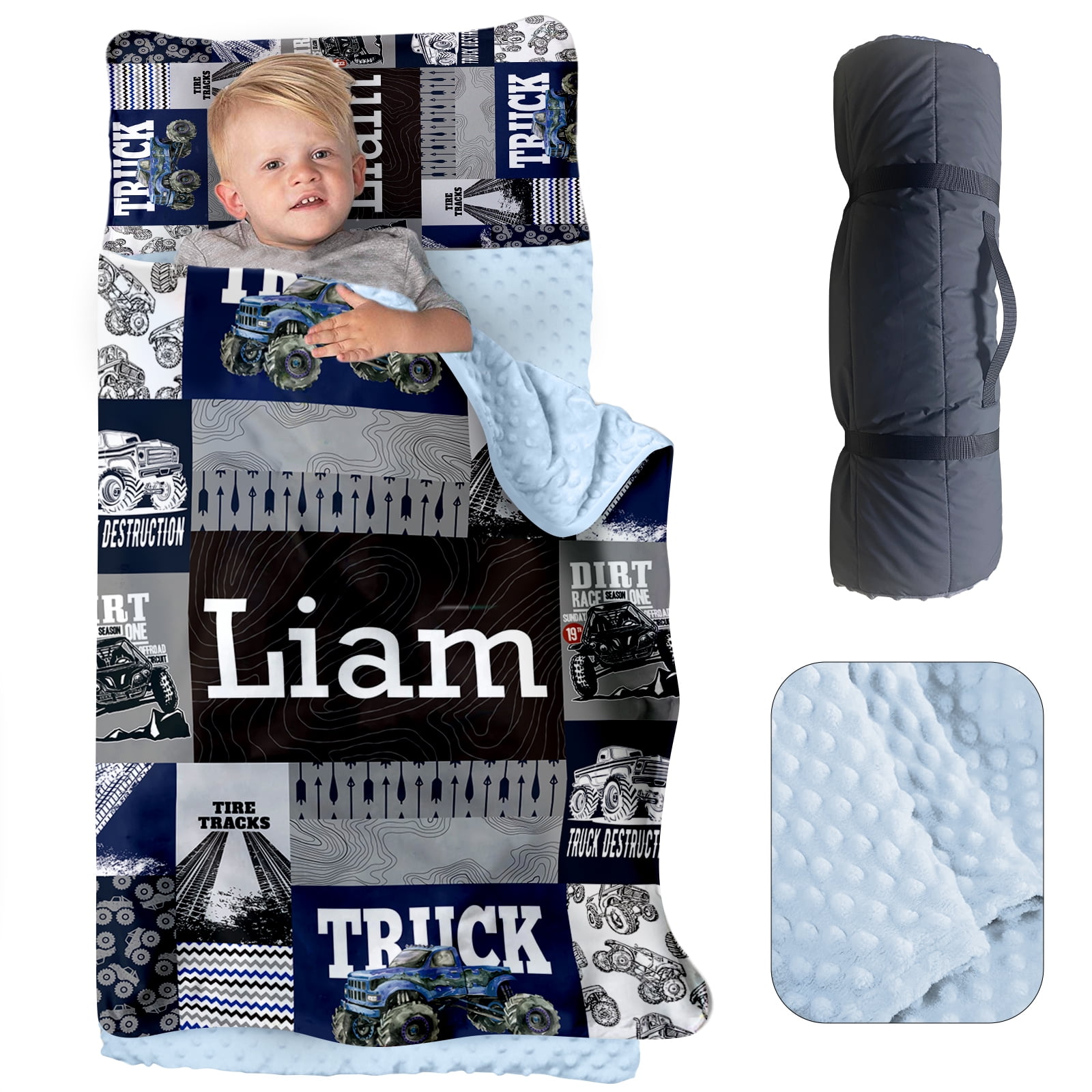 AOLOA Personalized Name Nap Mat for Toddlers, Custom Sleeping Bag with ...
