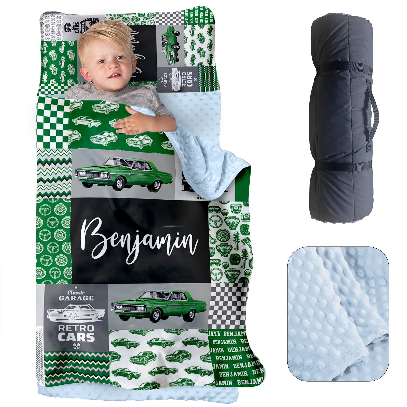 AOLOA Personalized Name Nap Mat for Toddlers, Custom Sleeping Bag with ...